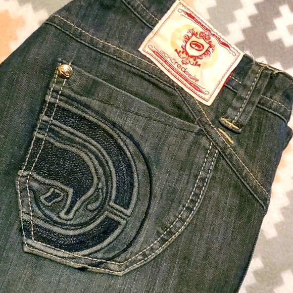 Ecko Unlimited | Jeans | Vintageecko Redstraight Leg Jeans With Design ...